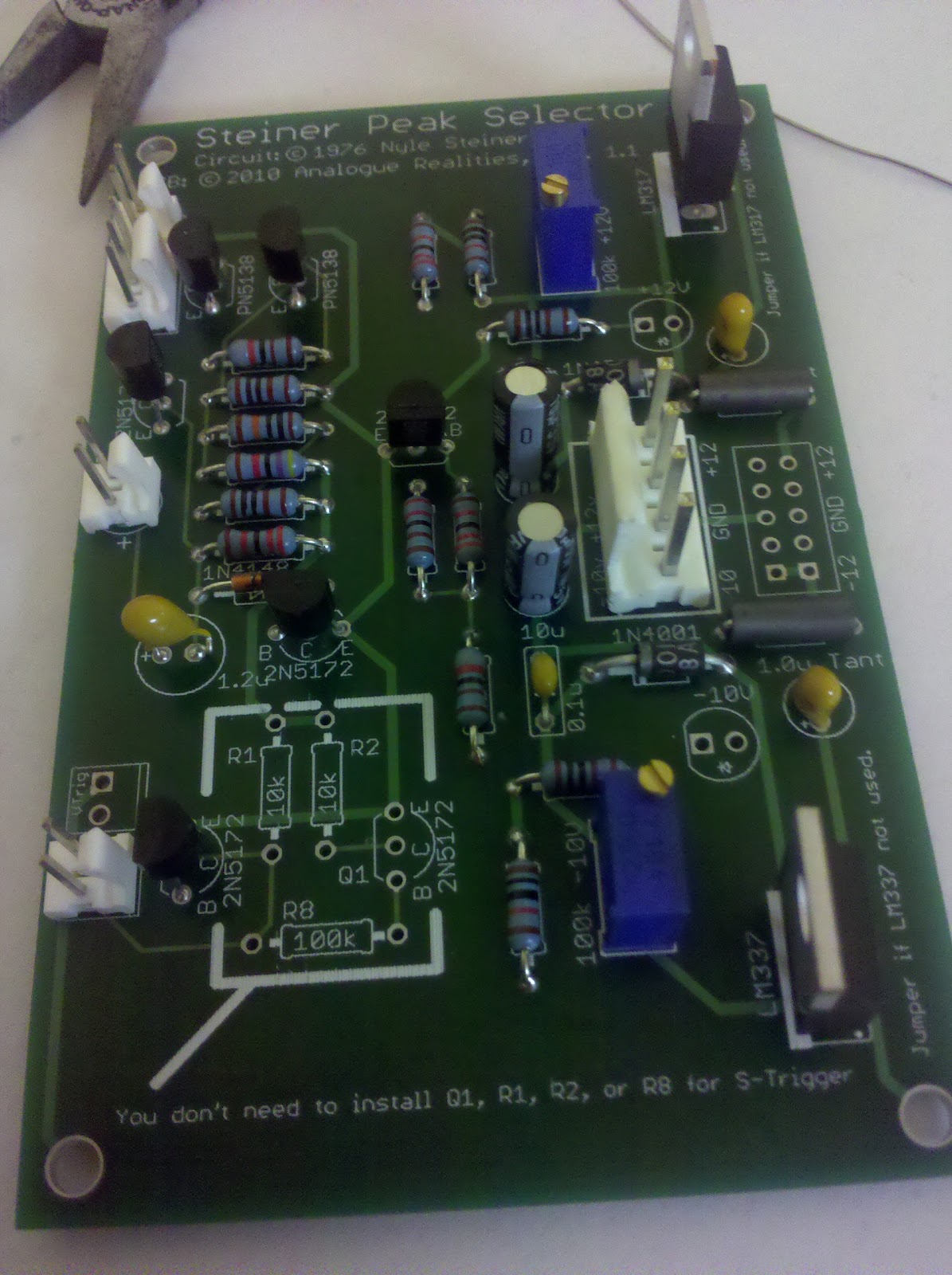Steiner Synthasystem DIY: Peak Selector PCB