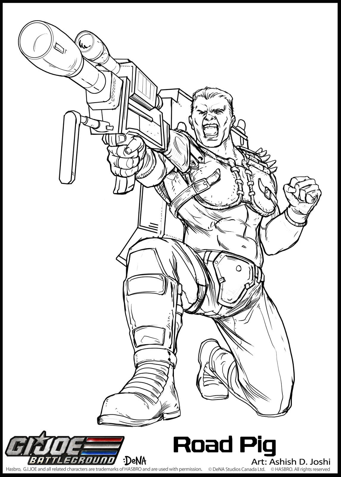 ATOMIC HERMIT: G.I.JOE Battleground line Art