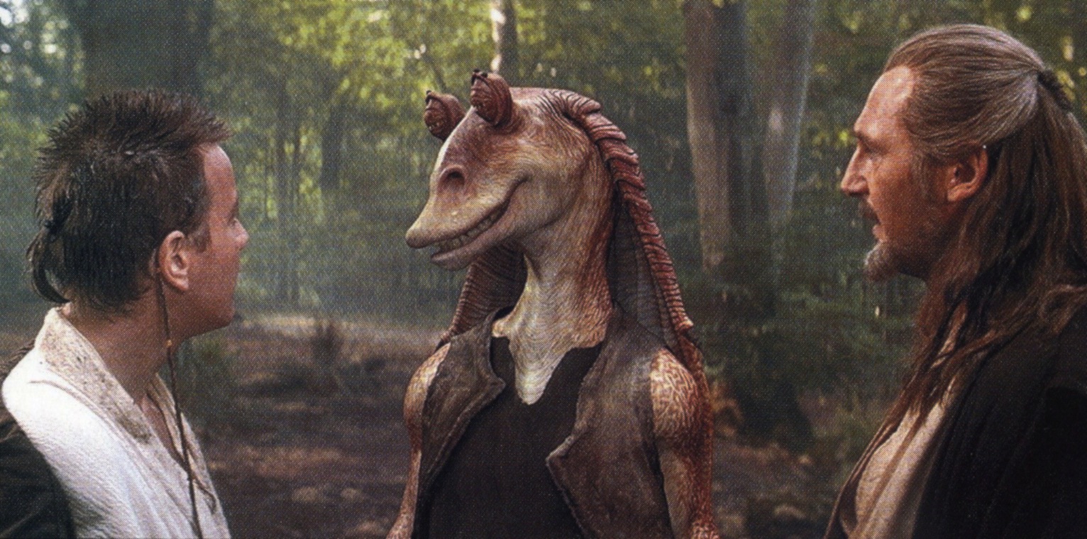 STAR WARS AFICIONADO WEBSITE: CLASSIC IMAGE: MEET JAR JAR!