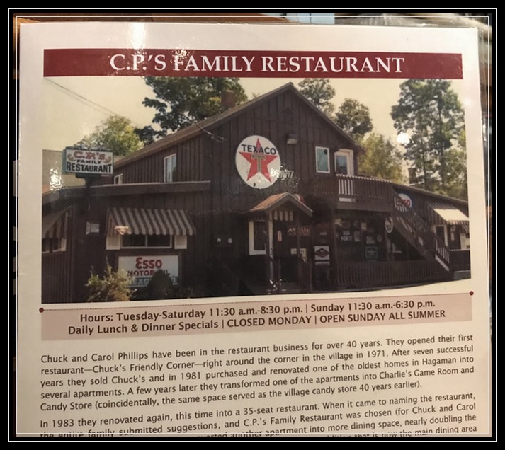 Great Food and Wall-to-Wall Fun at C.P.'S Family Restaurant in Hagaman ...