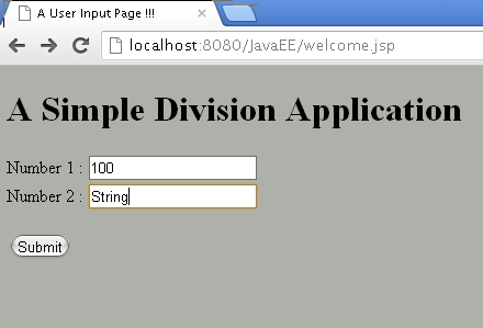 How to create error page in a JSP and Servlet to handle exceptions ? | Learn Java by Examples