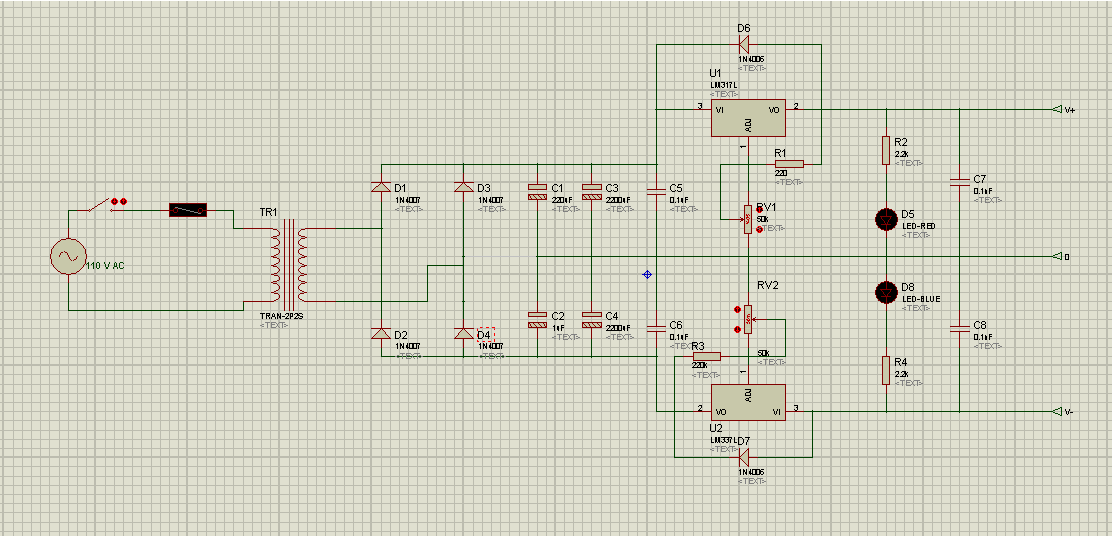 FUENTE DC VARIABLE DUAL: FUENTE DC VARIABLE DUAL