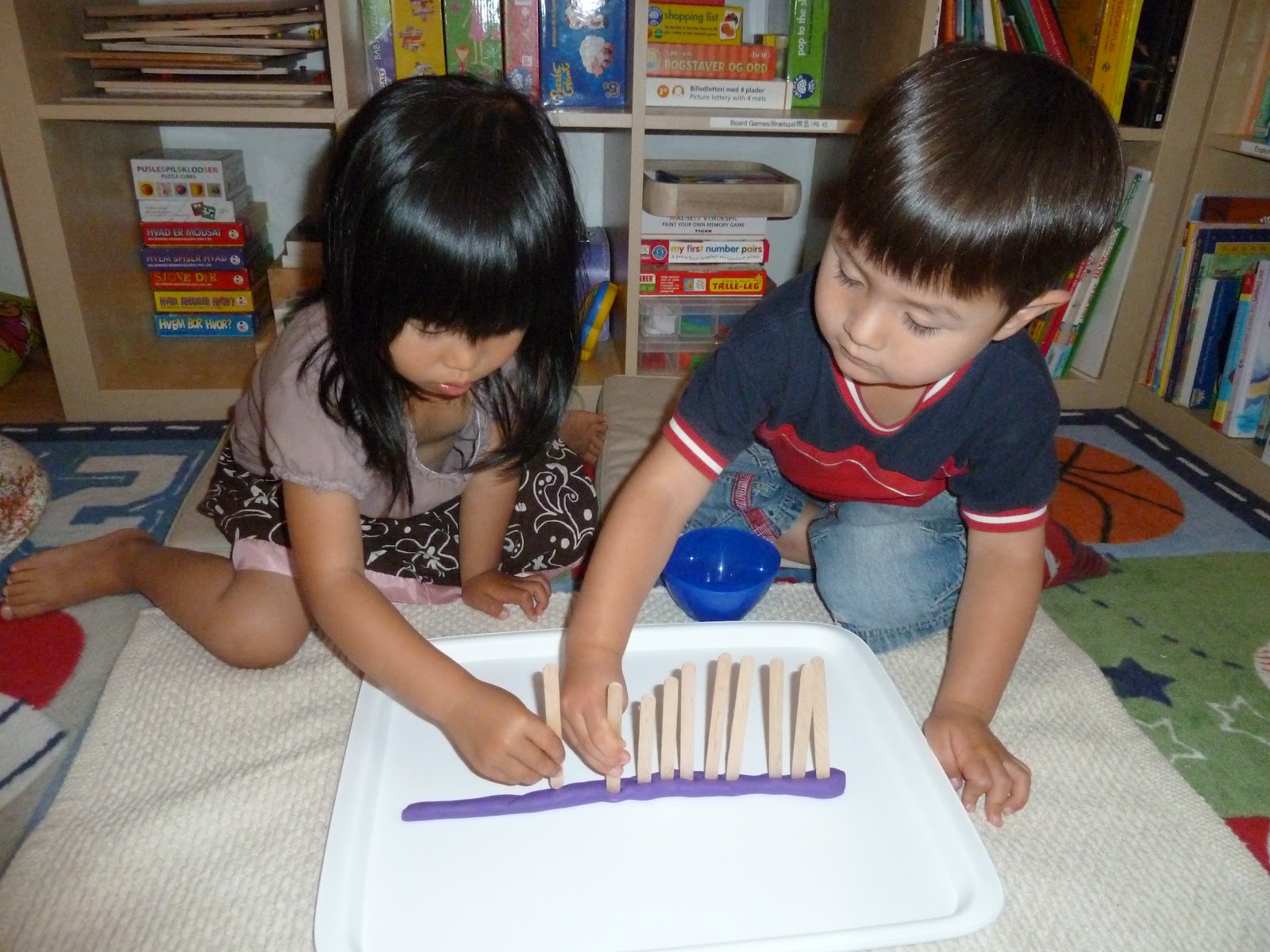 Family FECS: Montessori Activity: Playdough Number Line