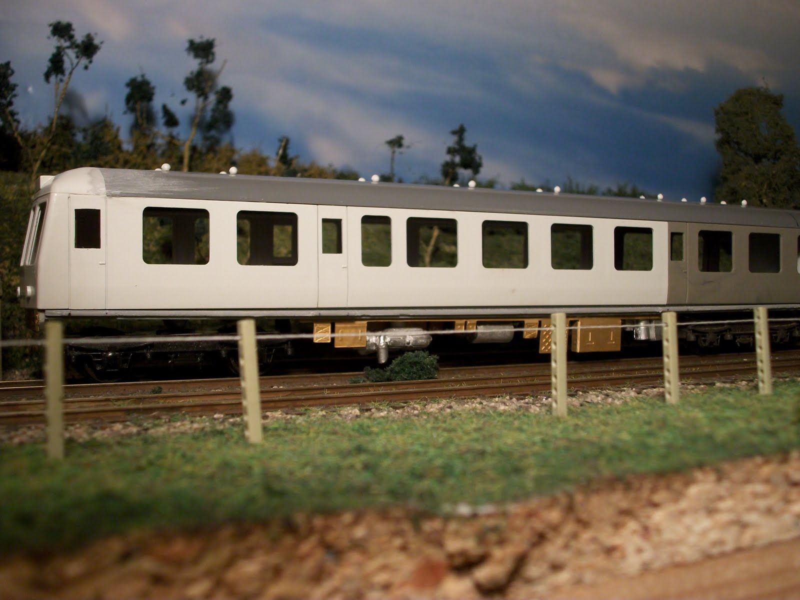 Choppers Railway: Watergate Halt: Class 119 DMU started......and back ...