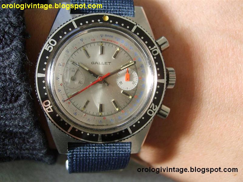Storie di Orologi Vintage: Cronografo Gallet 20 Atmos Calibro Landeron 148