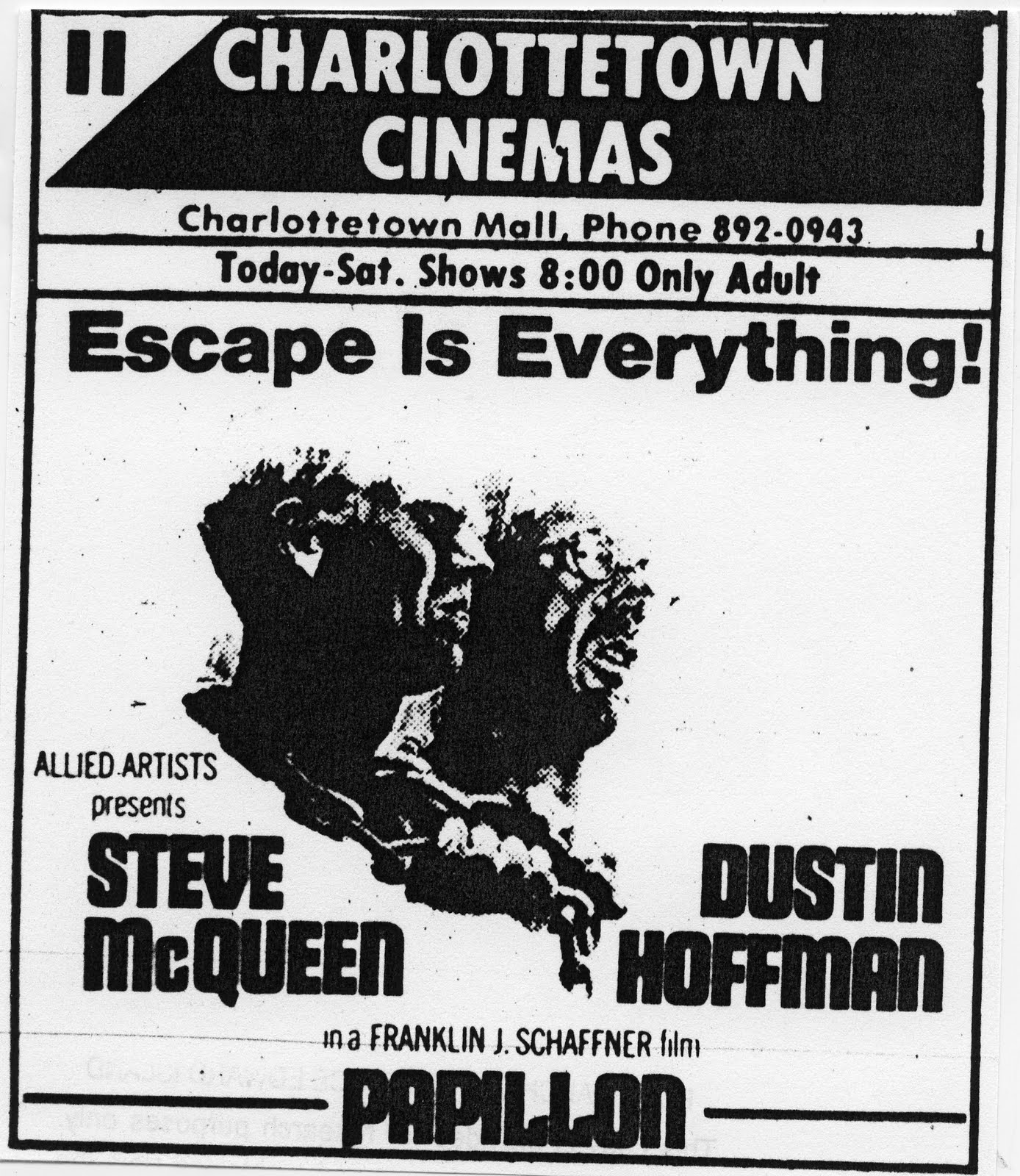 bloody terror: 1970's NEWSPAPER MOVIE ADS