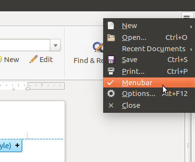 Quick Look at Notebookbar on LibreOffice 6.0