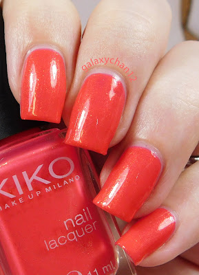 Miss Galaxy Nails & Beauty: Kiko #360 #488 & #497 Swatch & Review