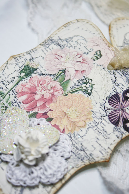 Inspired and Unscripted: Shabby Chic Vintage Inspired Tags, Fabric ...