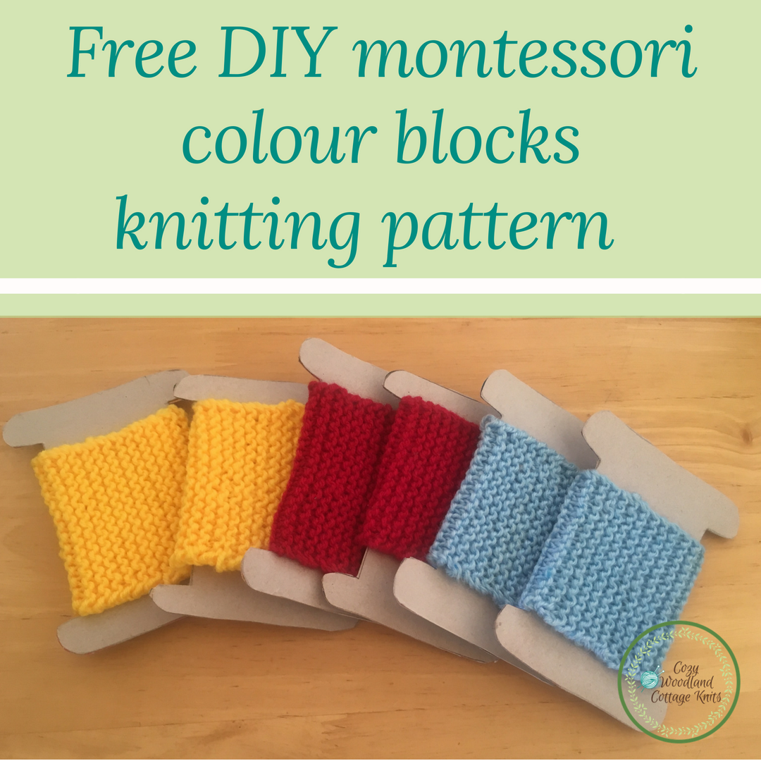 Cozy Woodland Cottage Knits: Free DIY montessori colour blocks knitting ...