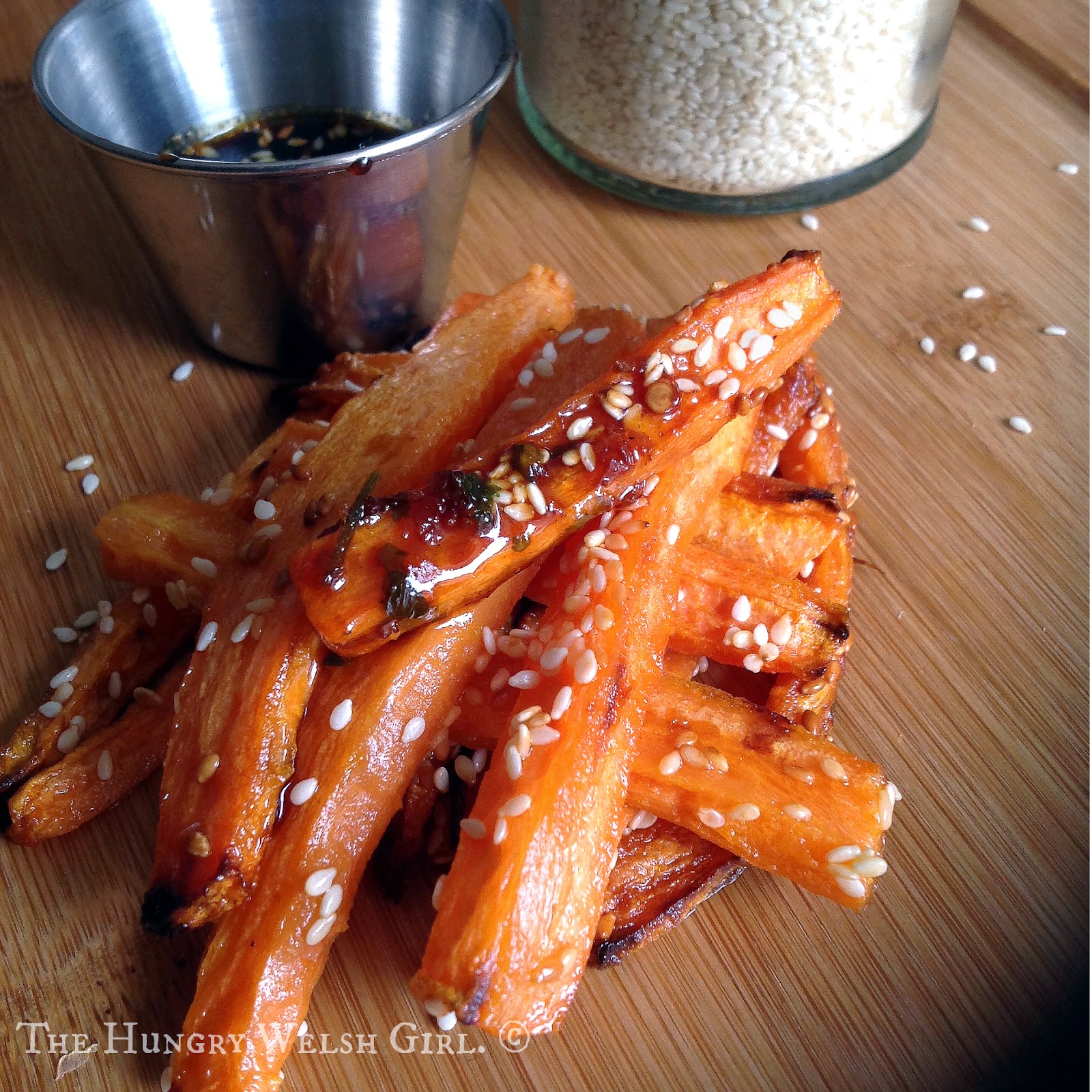 The Hungry Welsh Girl: Sesame Covered Carrot Fries, with a Sweet ...