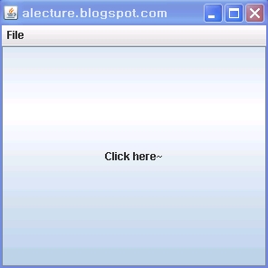 "강이"의 JAVA 강좌: 스윙으로 원본창 만들기(JRootPane)