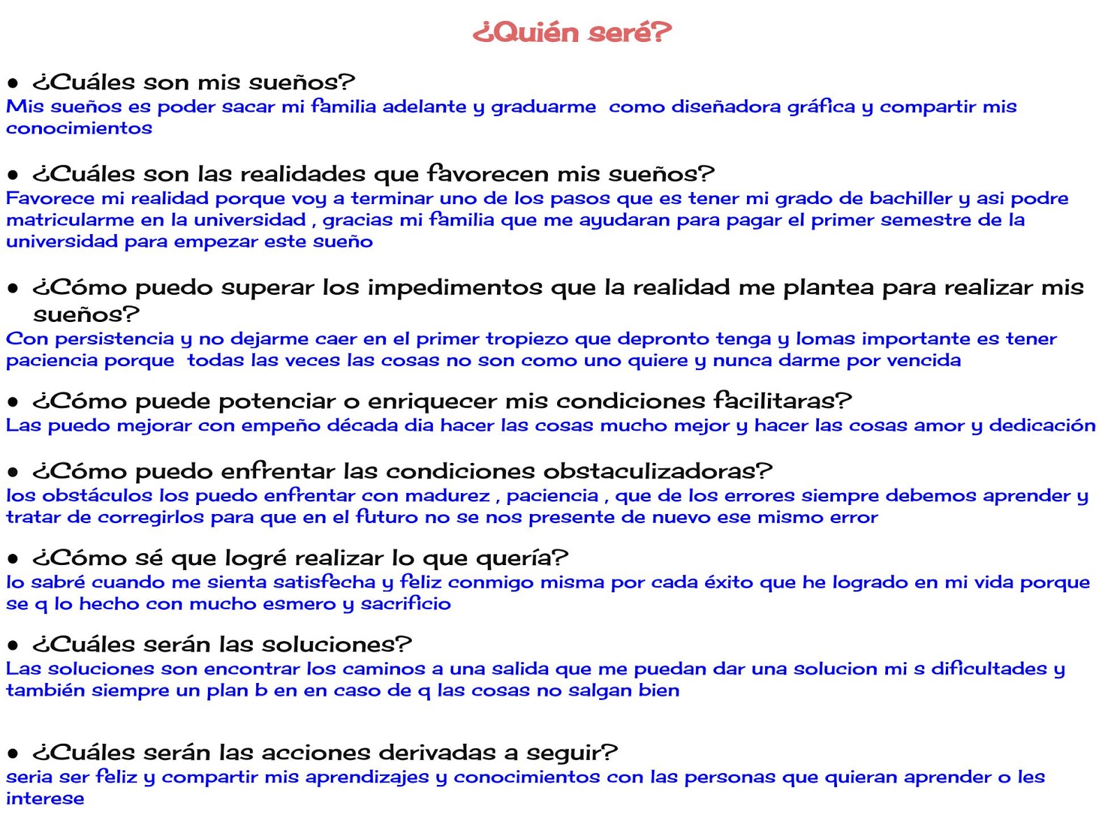 proyecto de vida: ¿QUIEN SERE?