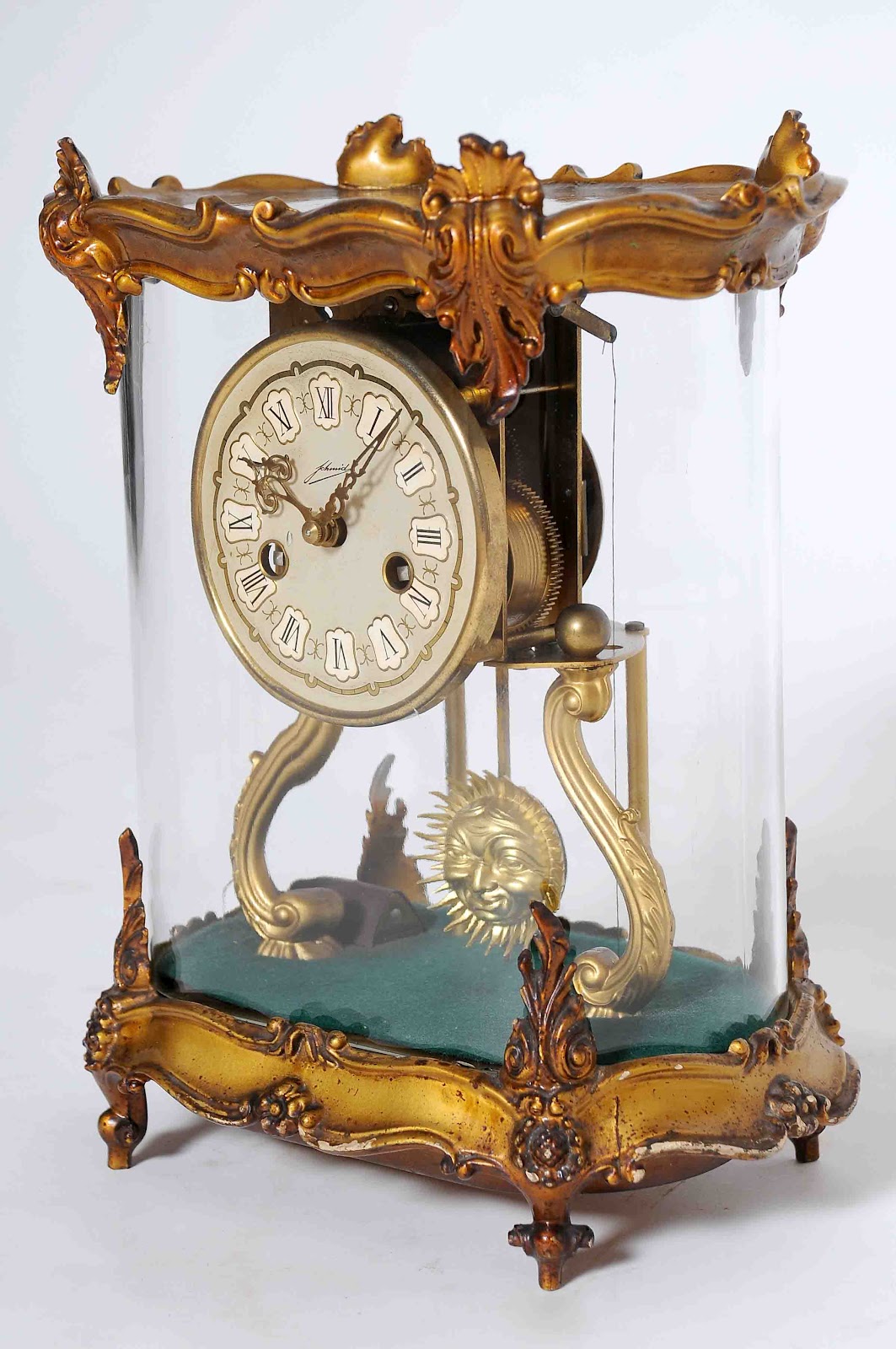 Old Vintage Gallery: Mantle Clock "Schmid" Germany (3)