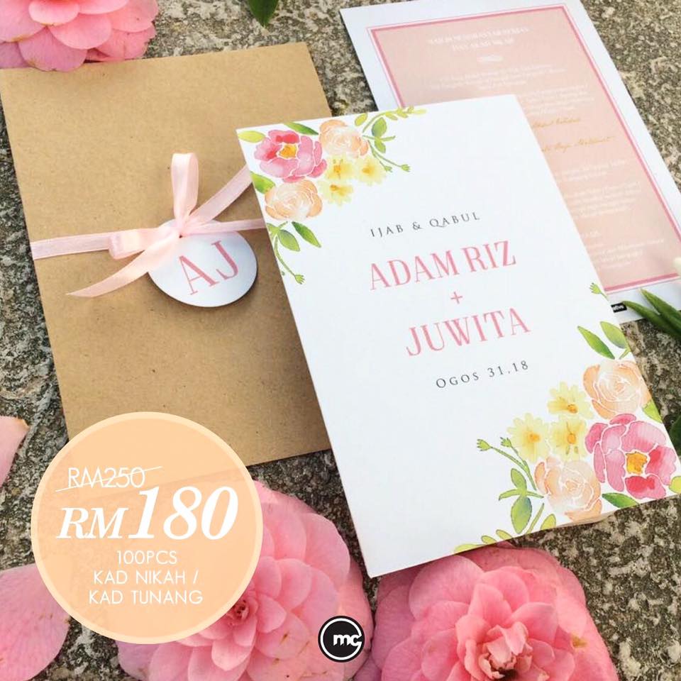 PROMOSI RAYA : KAD NIKAH / KAD TUNANG