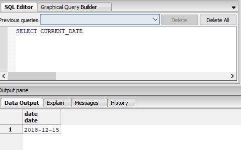 Magus Code: Pegar a data atual no postgresql