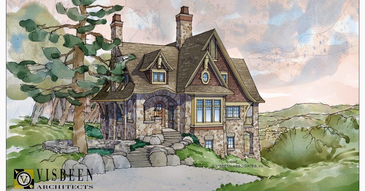 Storybook Cottage Drawing