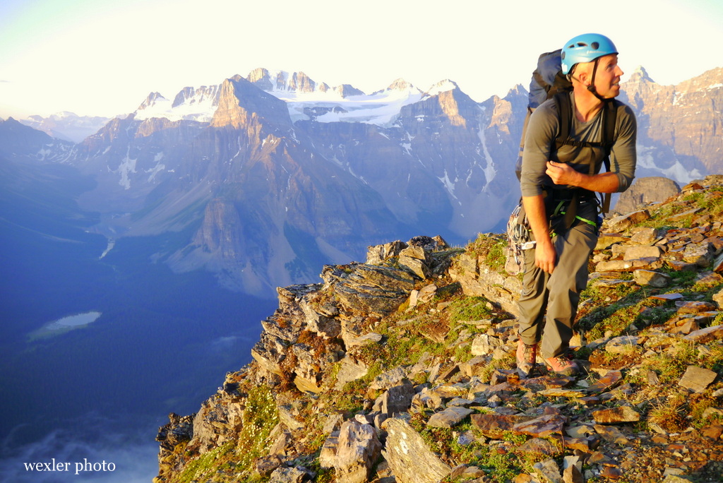 Climbing the East Ridge of Mt. Temple and Grassi Ridge on Wiwaxy ...