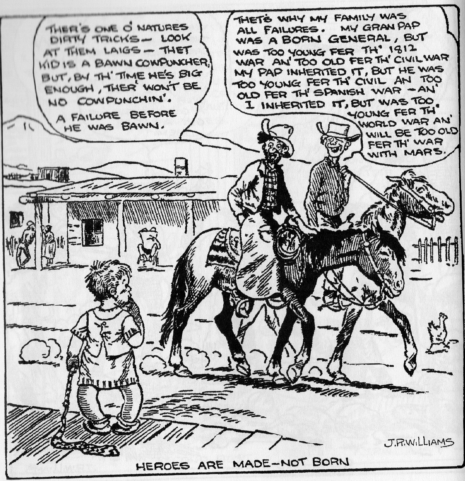 The Blog Fodder: Out Our Way by J.R. Williams - Cowboys