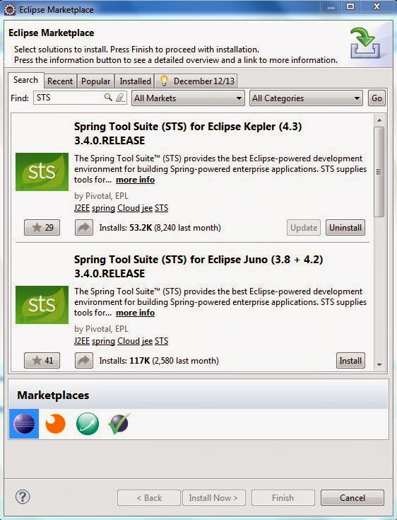 Diepviends Blog: Hướng dẫn sử dụng Spring Tool Suice (STS)