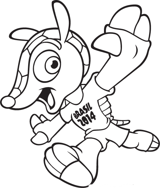 Fuleco para colorir ~ Atividades