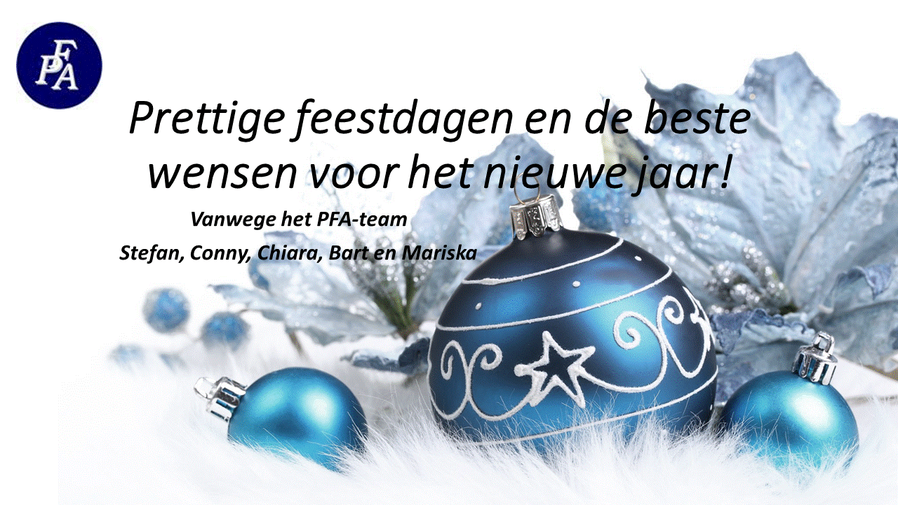 Eindejaarswensen | PFA - Professioneel Financieel Advies