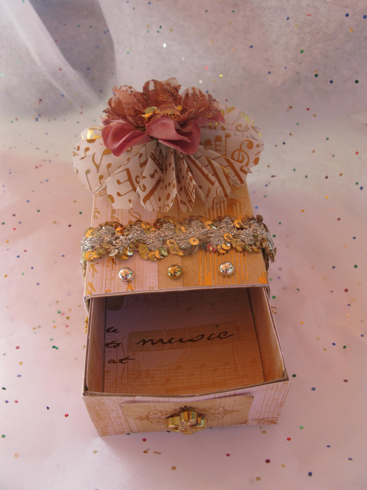 Martica Designs: Music Theme Altered Matchbox