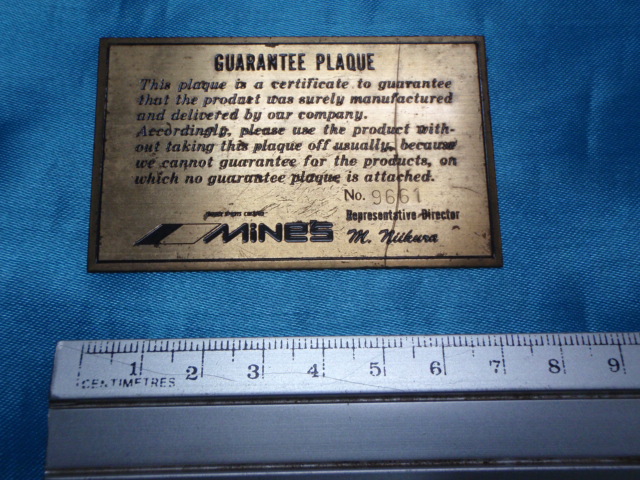 Mines Original Japan ECU Computer Box Metal Emblem | Zerotohundred
