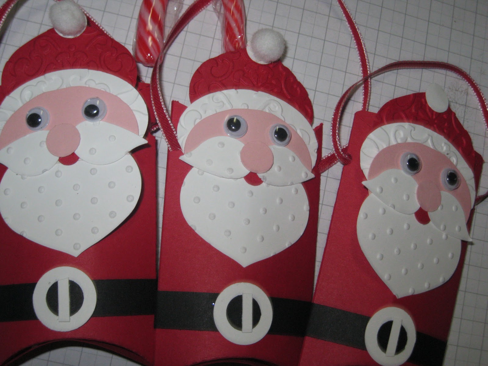 Classy Crafters: Santa candy cane holders