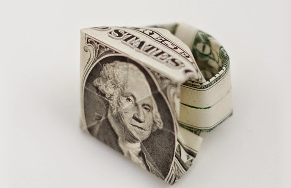 money origami ring ~ easy origami instructions for kids crafts