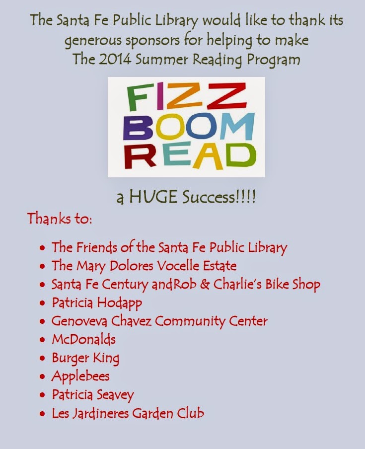 Icarus... the Santa Fe Public Library Blog: Many Thanks to all of our ...