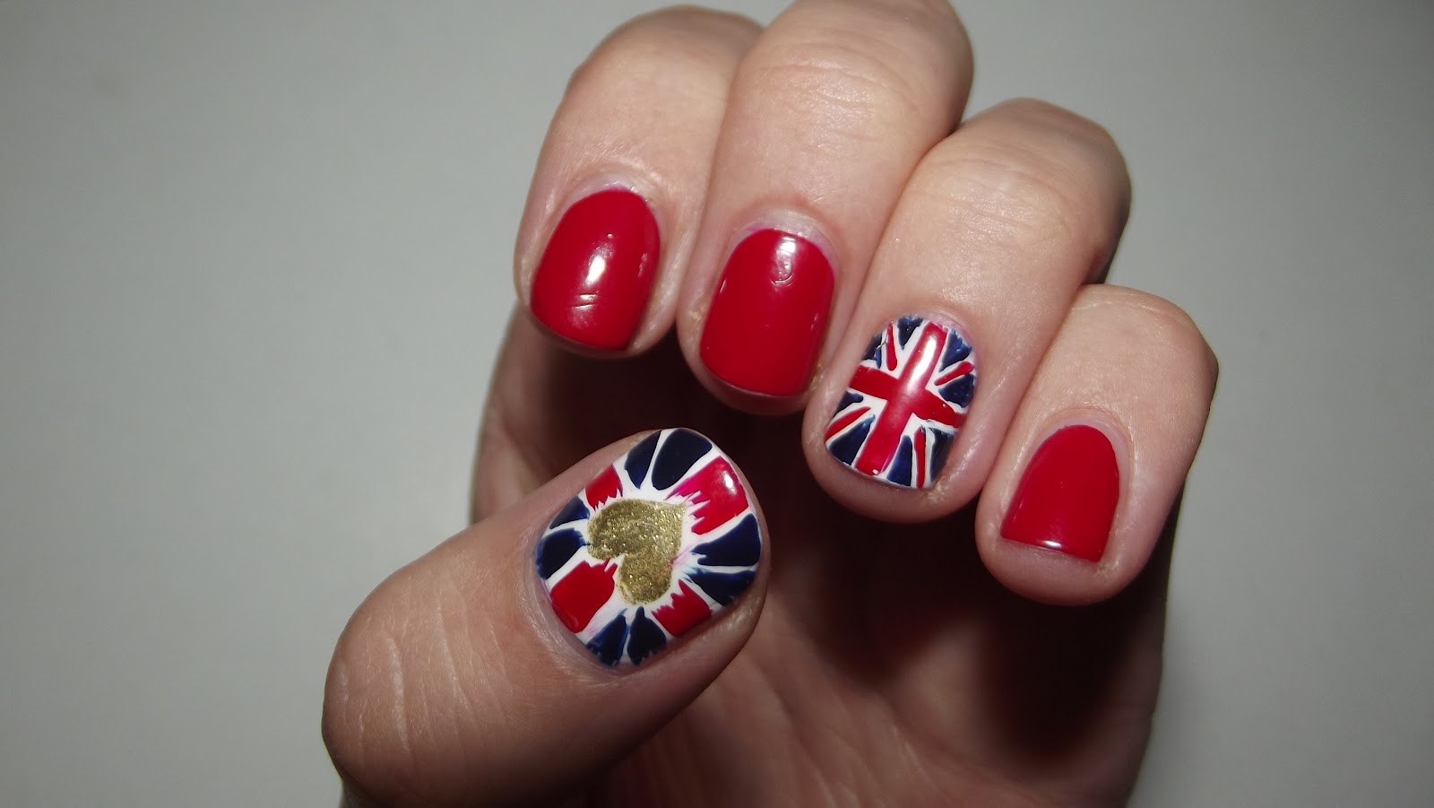Nail Art: Olympic Team GB Flag Nails | Perfectly Polished