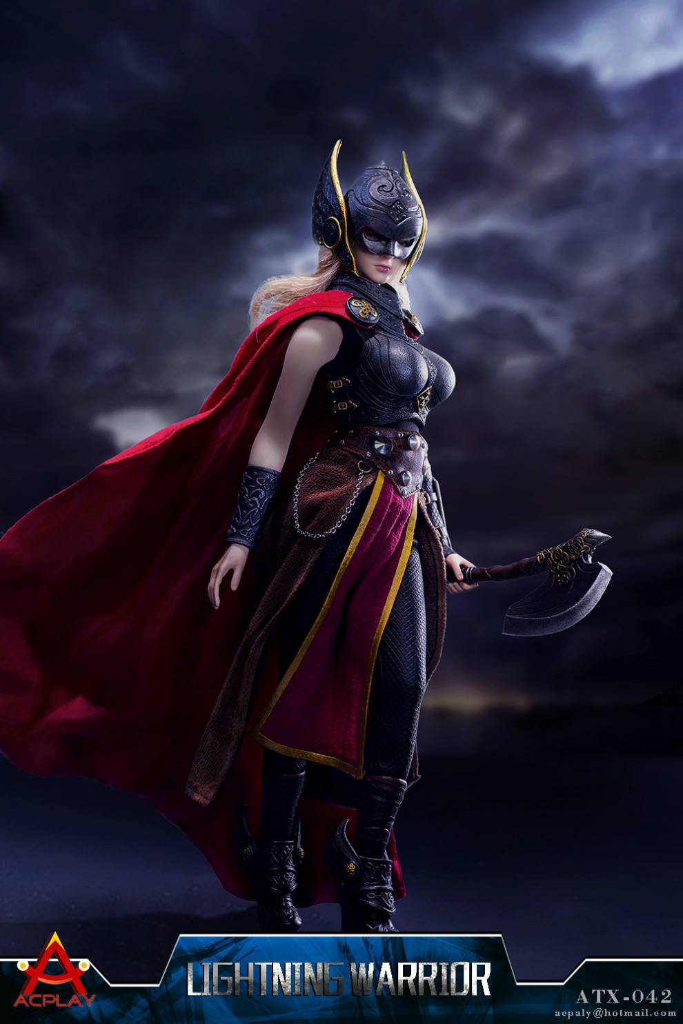 toyhaven: AC Play 1/6th scale Lightning Warrior Armor with Head sculpt ...