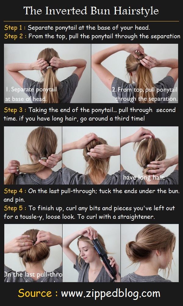 The Inverted Bun Hairstyle | Pinterest Tutorials