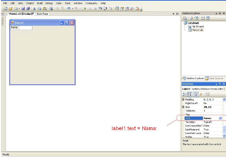 Mari belajar cara Mengatur properti pada objek VB Net - STUDY RPL