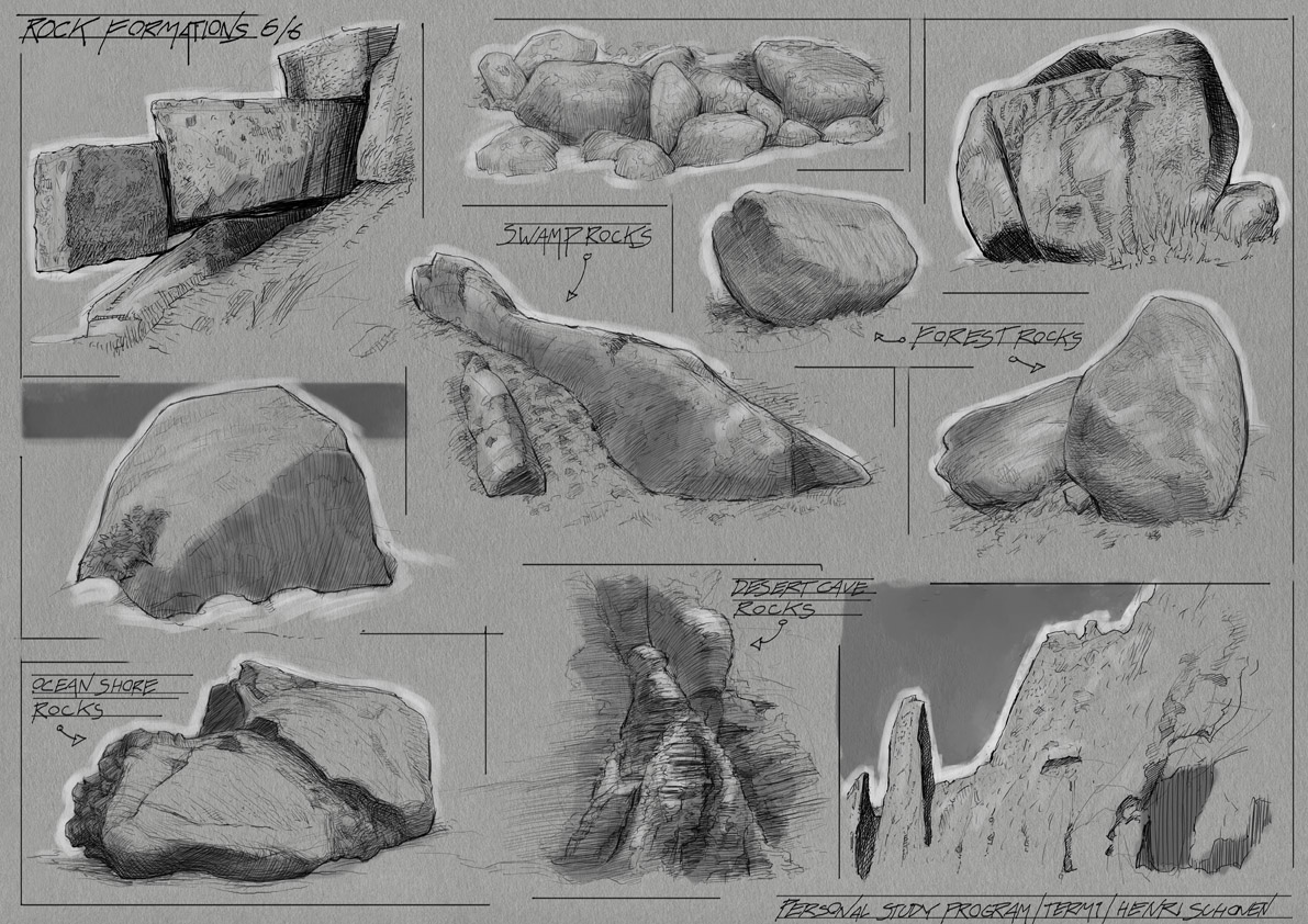 H.H.E.S.: Design sketching: rocks