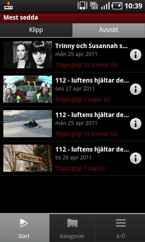 Tanklösheterna: TV4 Play för android