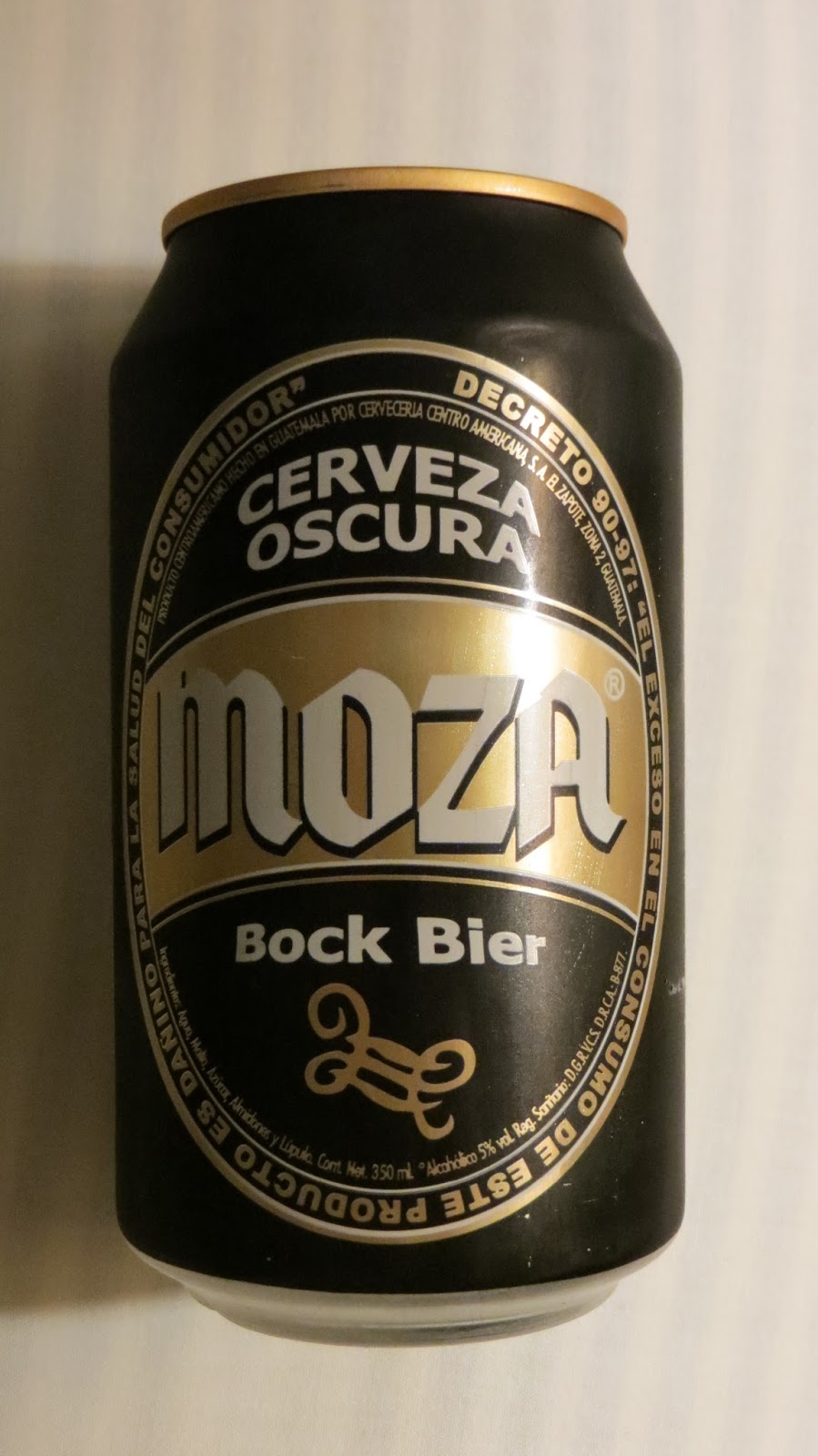 Beer Atlas: Moza Bock Bier (Guatemala)