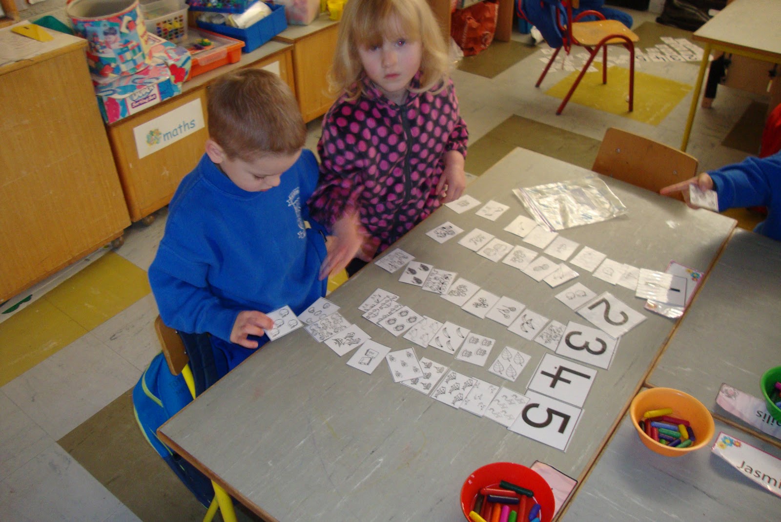 Maths Page: Junior infant number activity