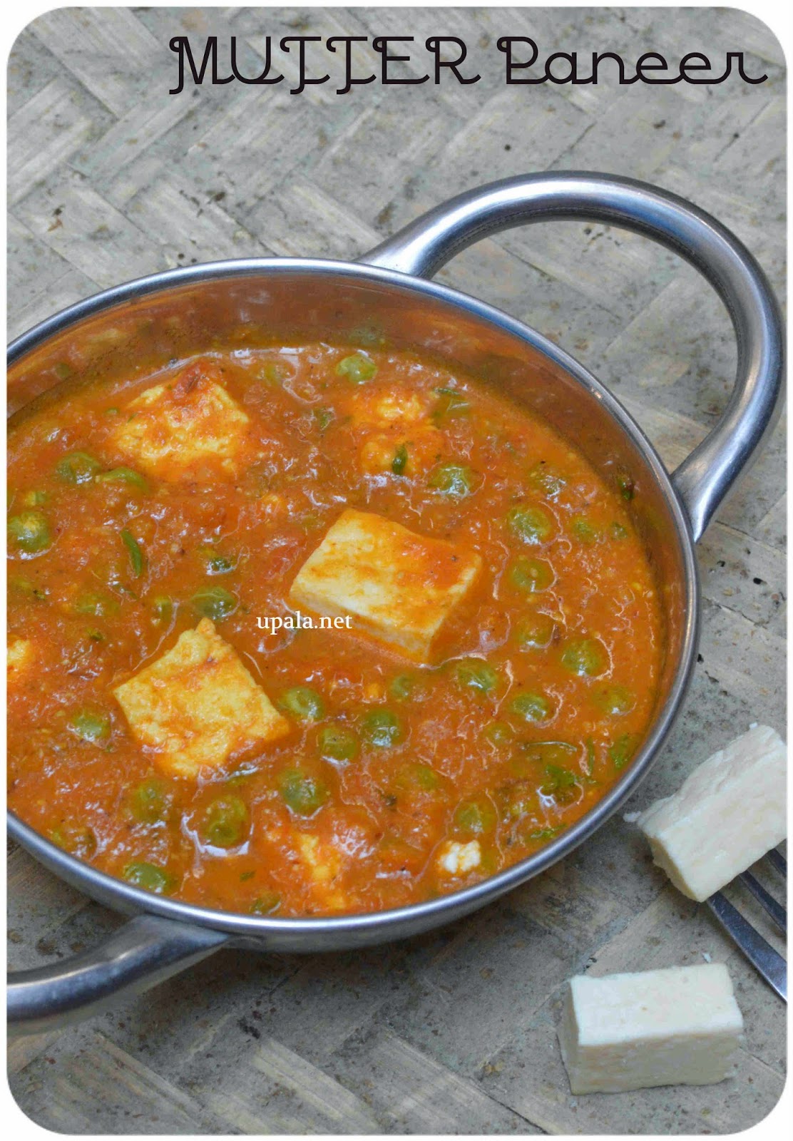 Upala: Matar paneer