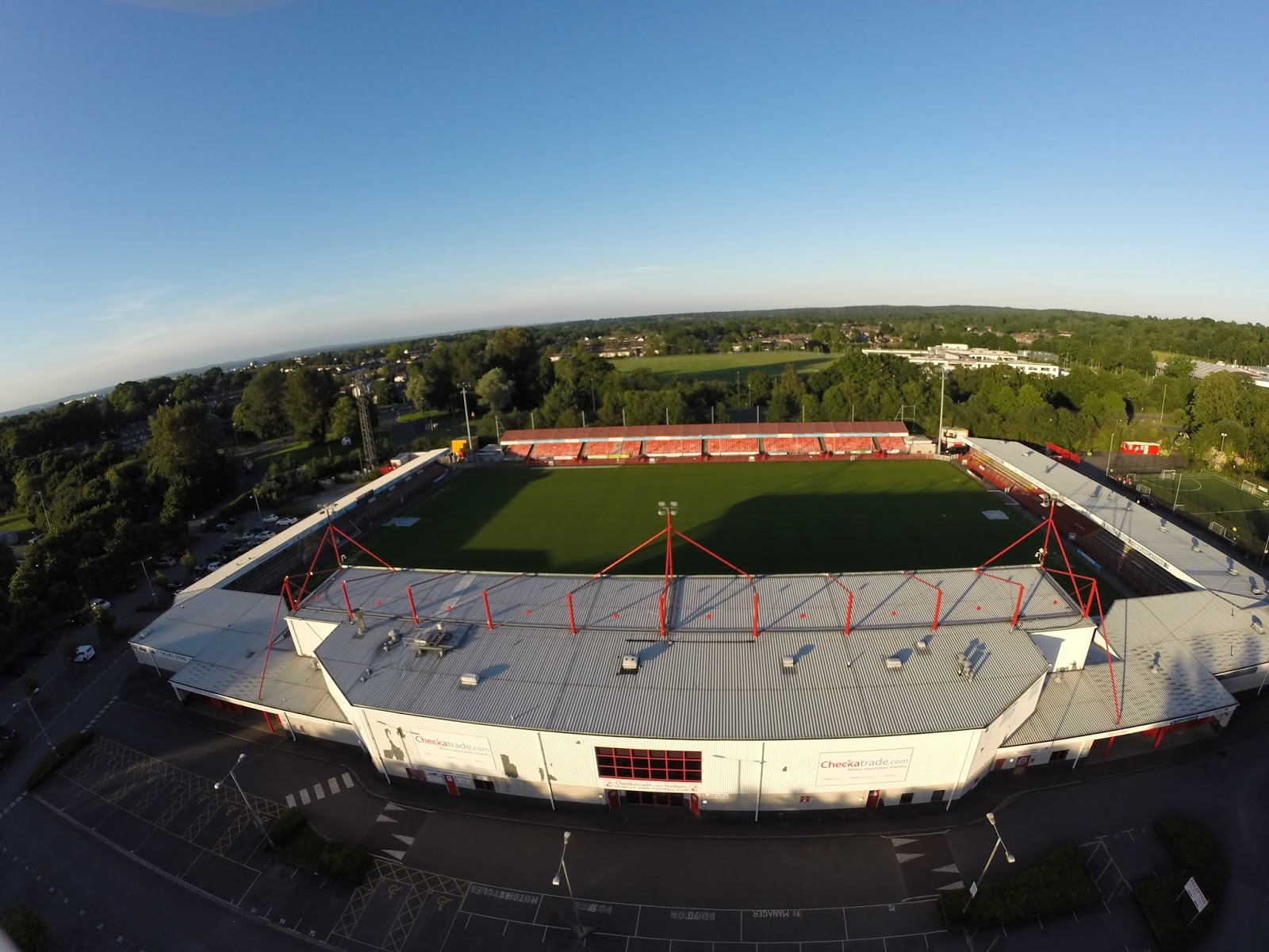 Aerial Britain: FOURTEEN PICTURES: Broadfield Stadium, Crawley Town FC ...