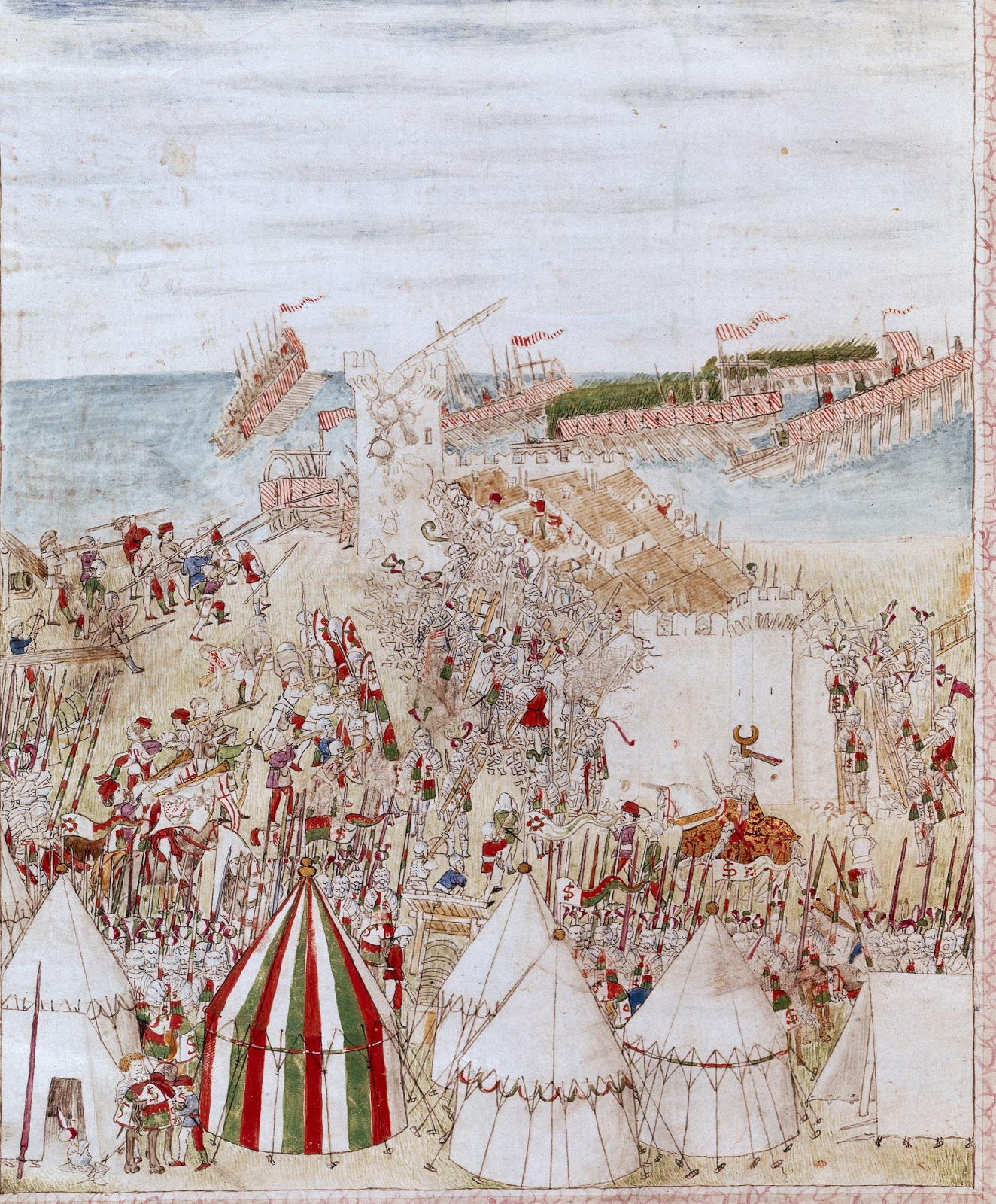 Italian Wars Flags: Battle of Piombino 1448