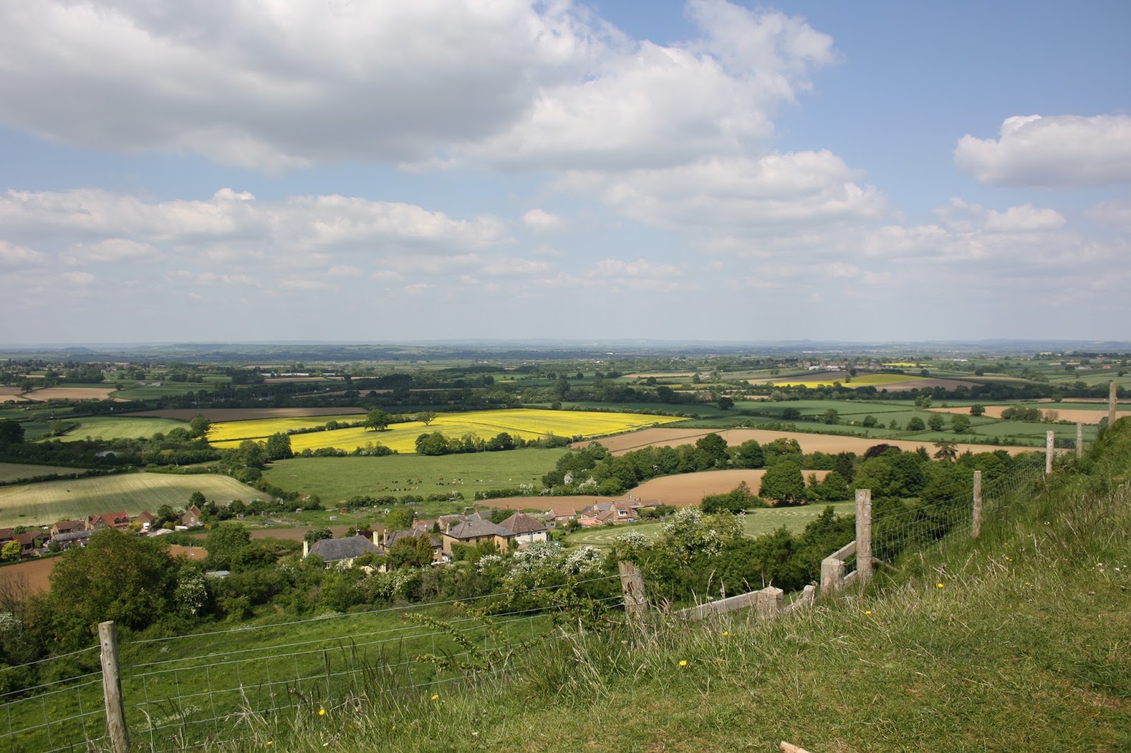 Views from Somerset: Ham Hill War Memorial in South Somerset.