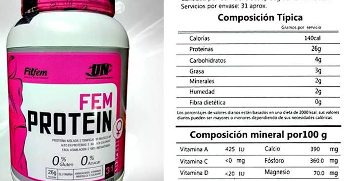 ¿Fem protein engorda? Análisis, opiniones, información nutricional y ...