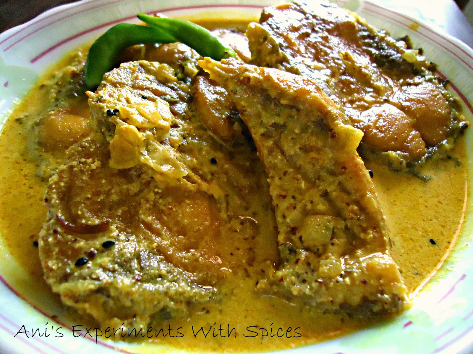 Ani's Experiments With Spices: Rui Shorshe Posto ( Rohu Fish In Mustard ...