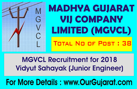 MGVCL Recruitment 2018 for Vidyut Sahayak (Junior Engineer) Posts ...