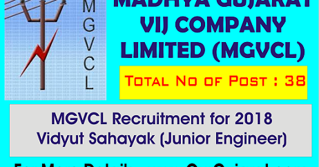 MGVCL Recruitment 2018 for Vidyut Sahayak (Junior Engineer) Posts ...