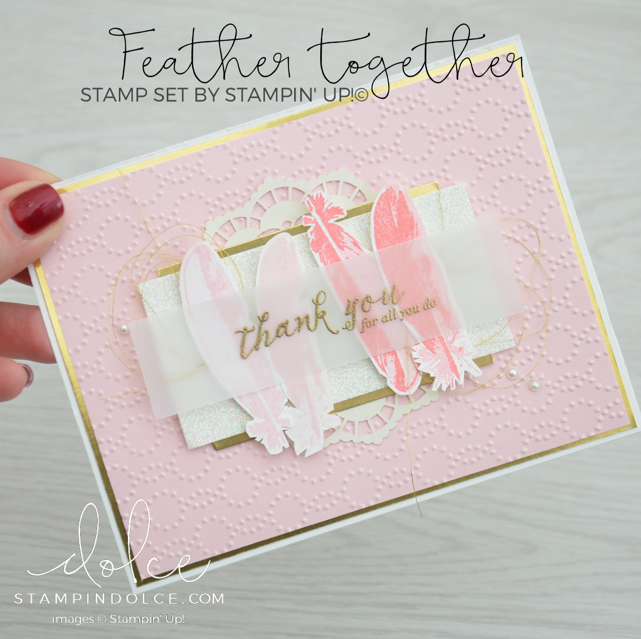 Stampin' Dolce: Pink Power - Fancy Friday Blog Hop