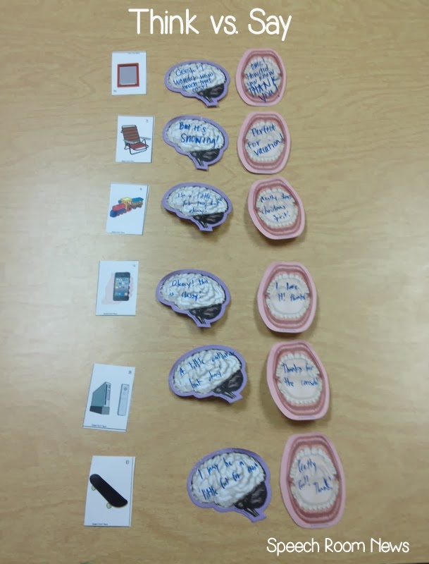 Think vs. Say: Social Thinking | Speech Room News | Bloglovin’