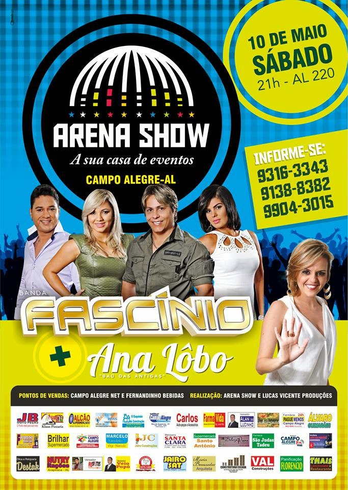 Blog do Márcio José: Dia 10 de maio, inauguração da Arena Show, nova ...